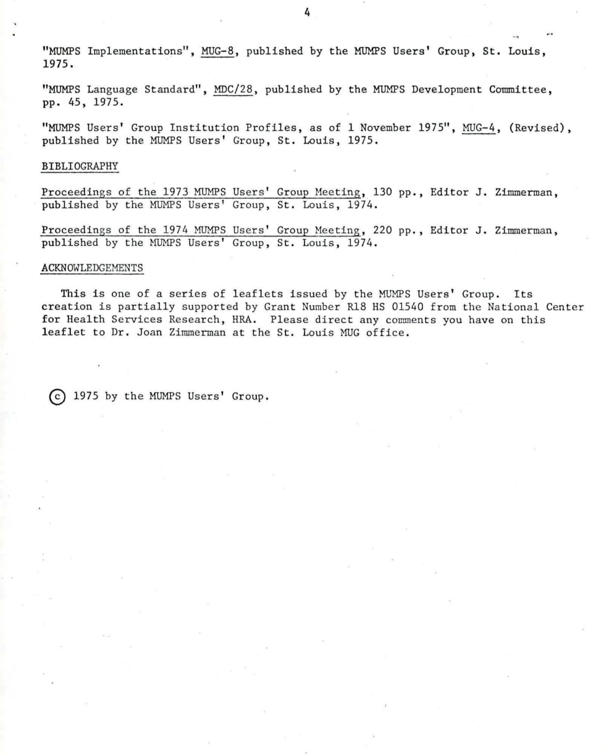 MUMPS and Medical Computing at WashU Medicine – Becker Medical Library