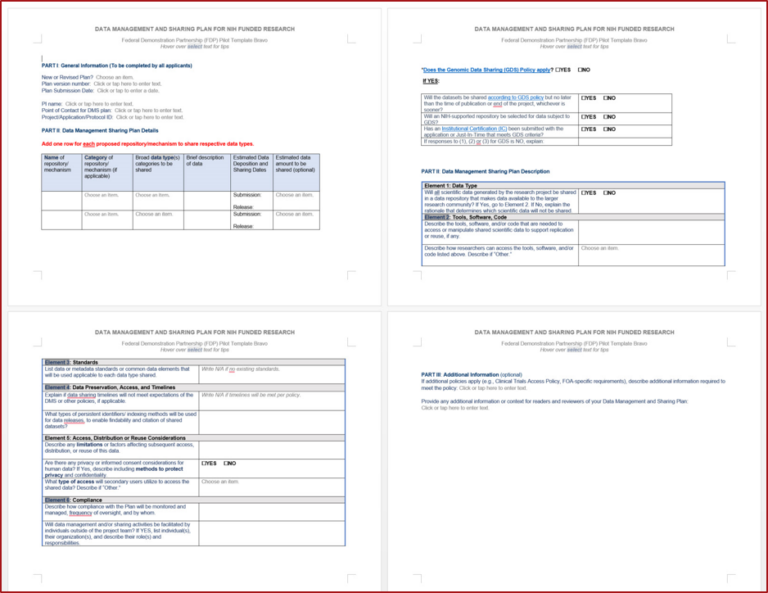 Tips for Writing NIH Data Management and Sharing Plans – Becker Medical ...