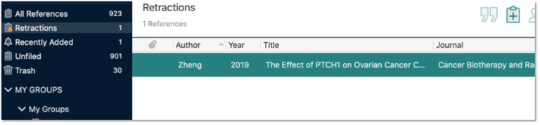 Introducing retraction alerts in EndNote 20 – Becker Medical Library